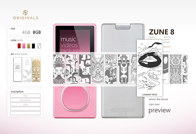 Zune Originals announced, ordering process unveiled | istartedsomething