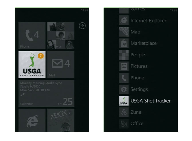 Conceptual USGA golf scoring app by Microsoft shows Windows Phone 7 ...