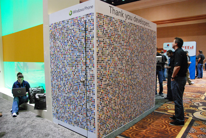 MIX11: Windows Phone 7 app wall | istartedsomething