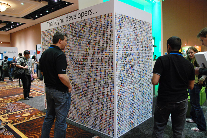 MIX11: Windows Phone 7 app wall | istartedsomething