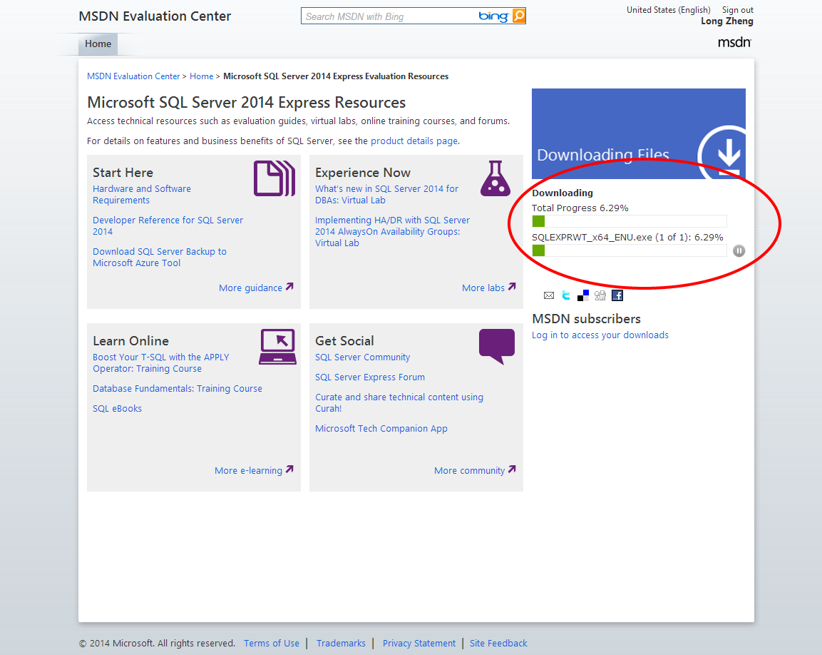 The 12 step process to download Microsoft SQL Server Express 2014 ...